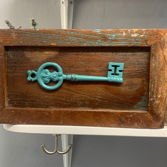 Accents | Wood And Metal Distressed Key Picture | Poshmark
